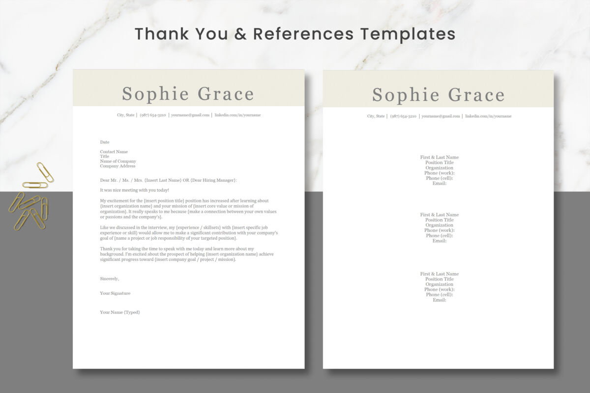 Student Resume Template Package