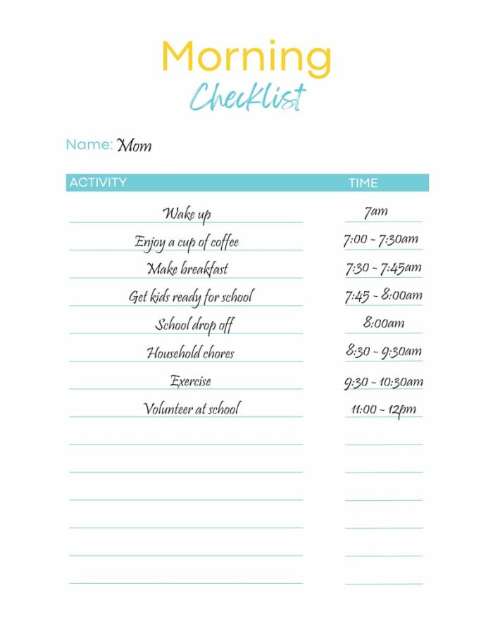 Create A Busy Mom Daily Schedule In 6 Steps | The Career Counter