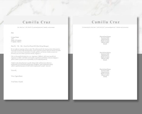 Student Resume Template Package